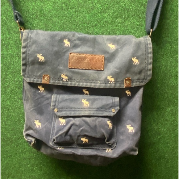 Abercrombie & Fitch | Bags | Vintage Abercrombie Finch Denim Crossnody ...
